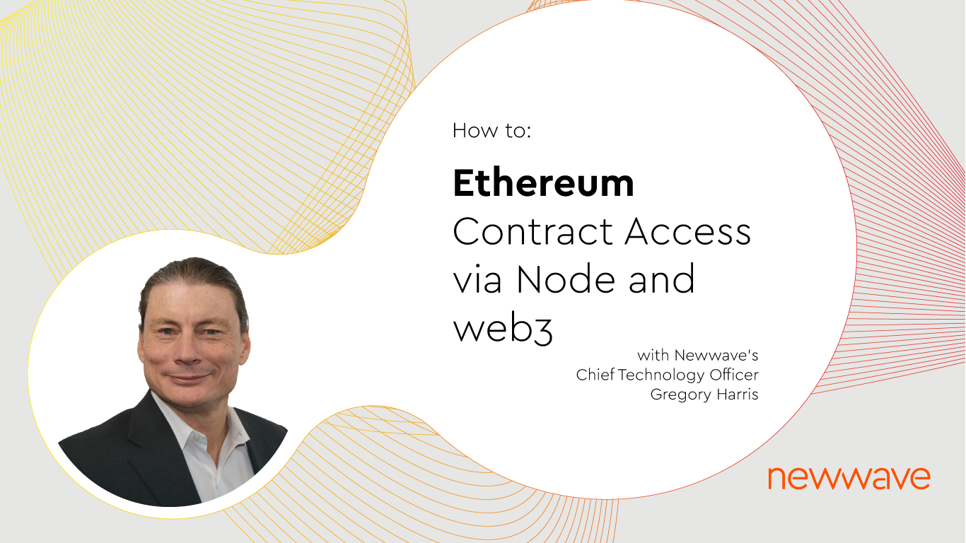 Introduction to Ethereum Contracts using the Javascript web3 1.0 API